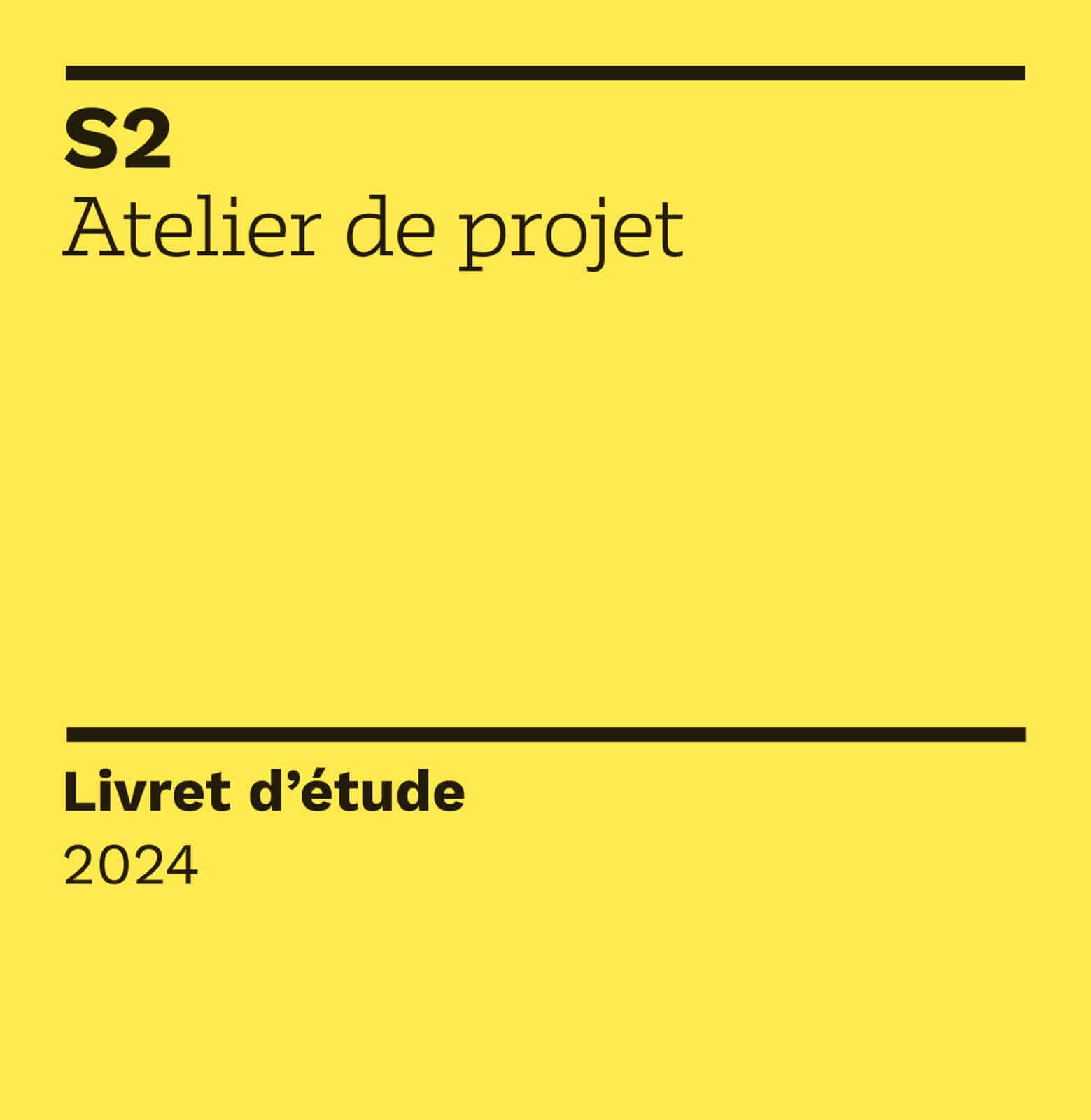 Parution – Atelier de projet de 1re année S2 - ENSA Normandie